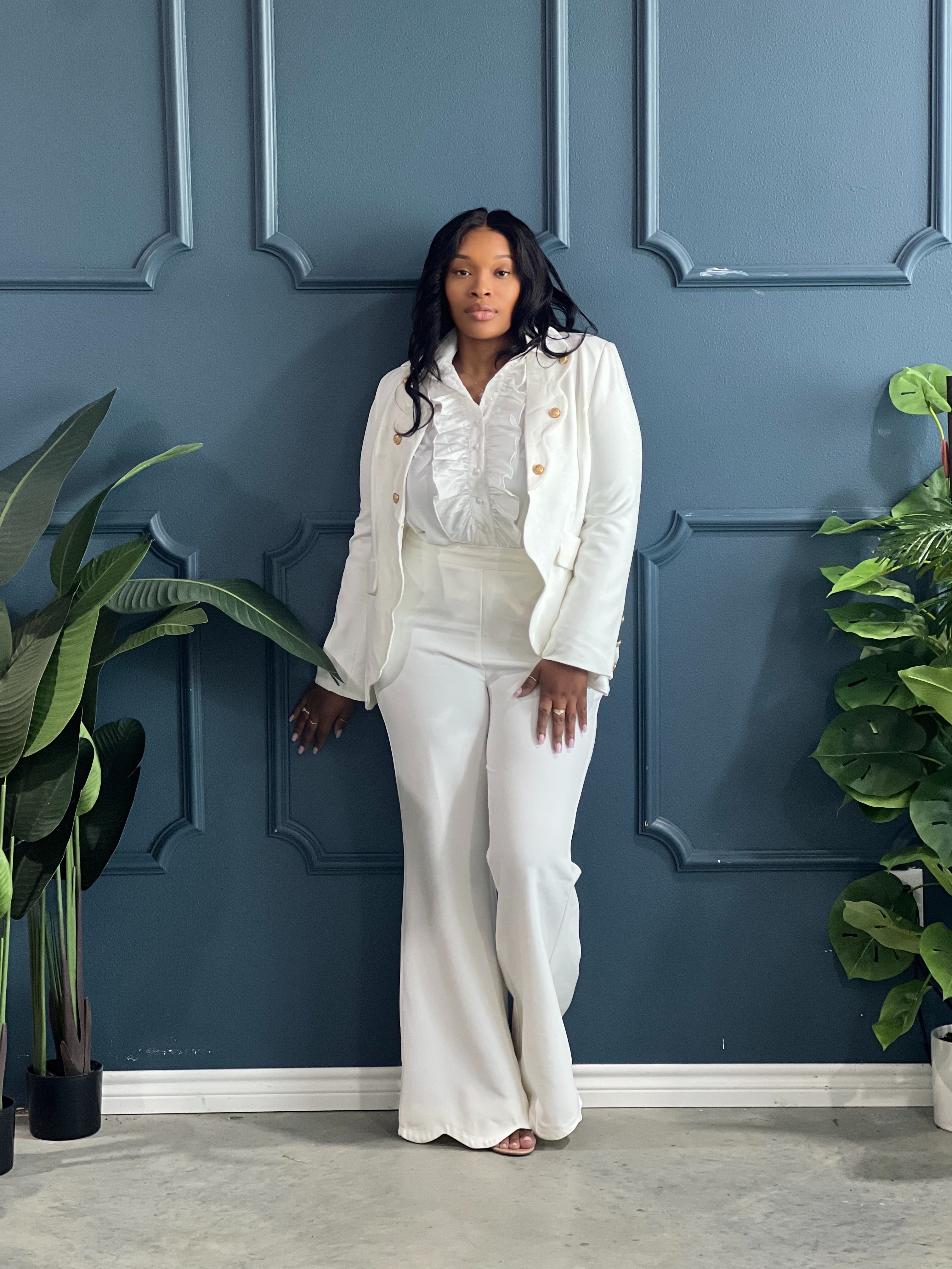 Suit Up Set Plus-Off White – London's Fashion Boutique